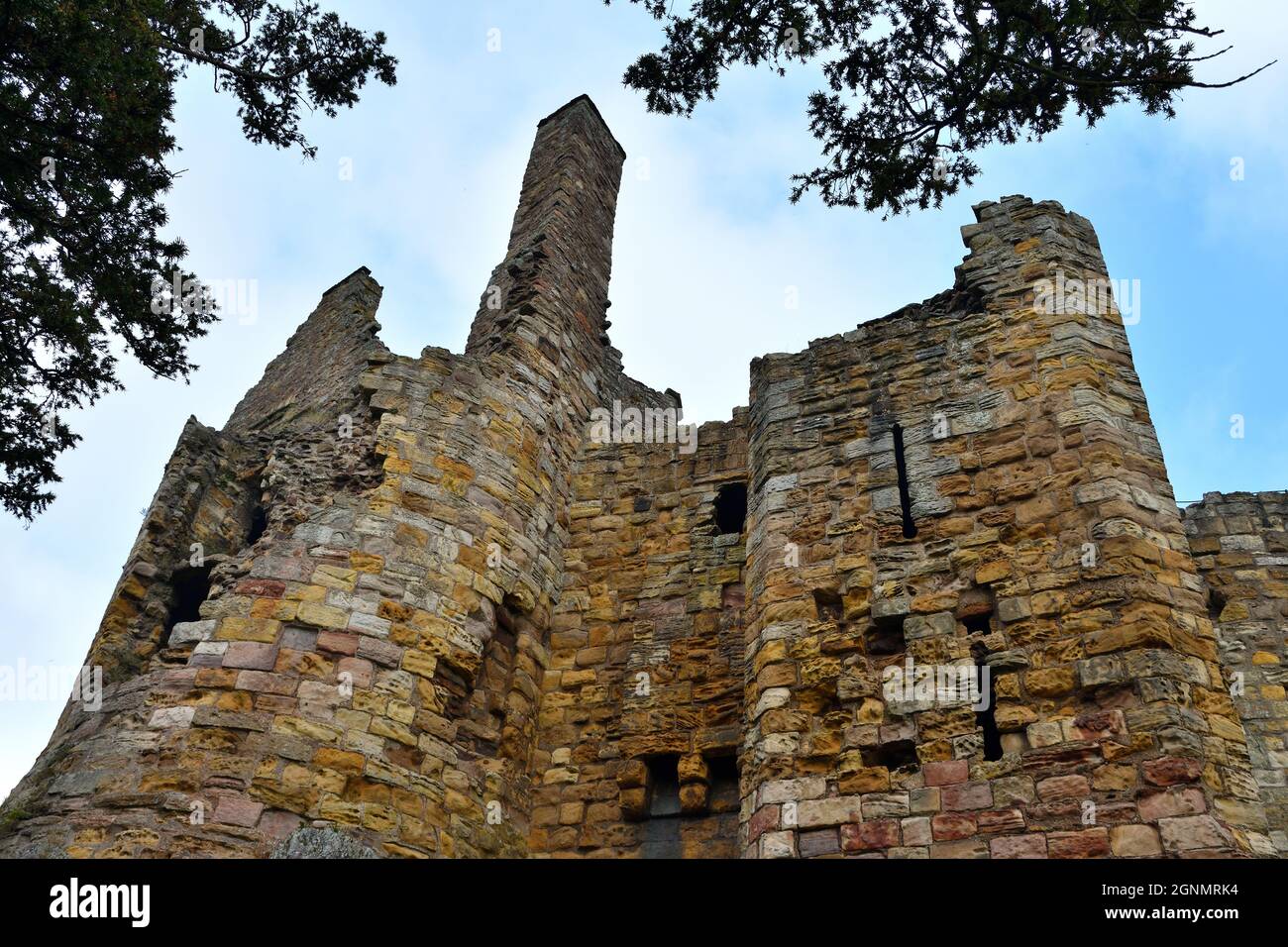 View of Dirleton Castle Stock Photo - Alamy