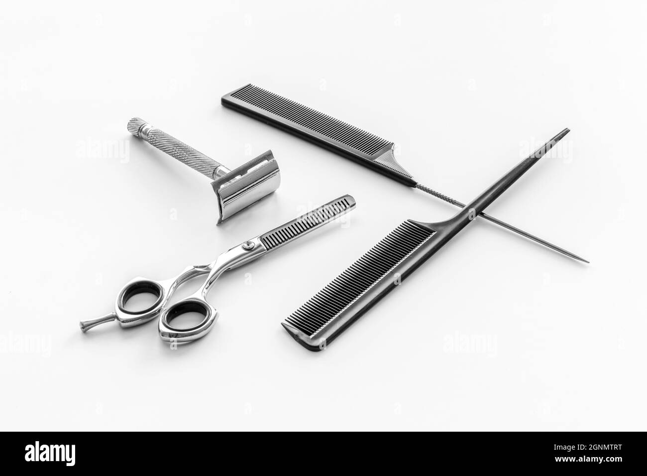 Male barber professional tools Cut Out Stock Images & Pictures - Alamy