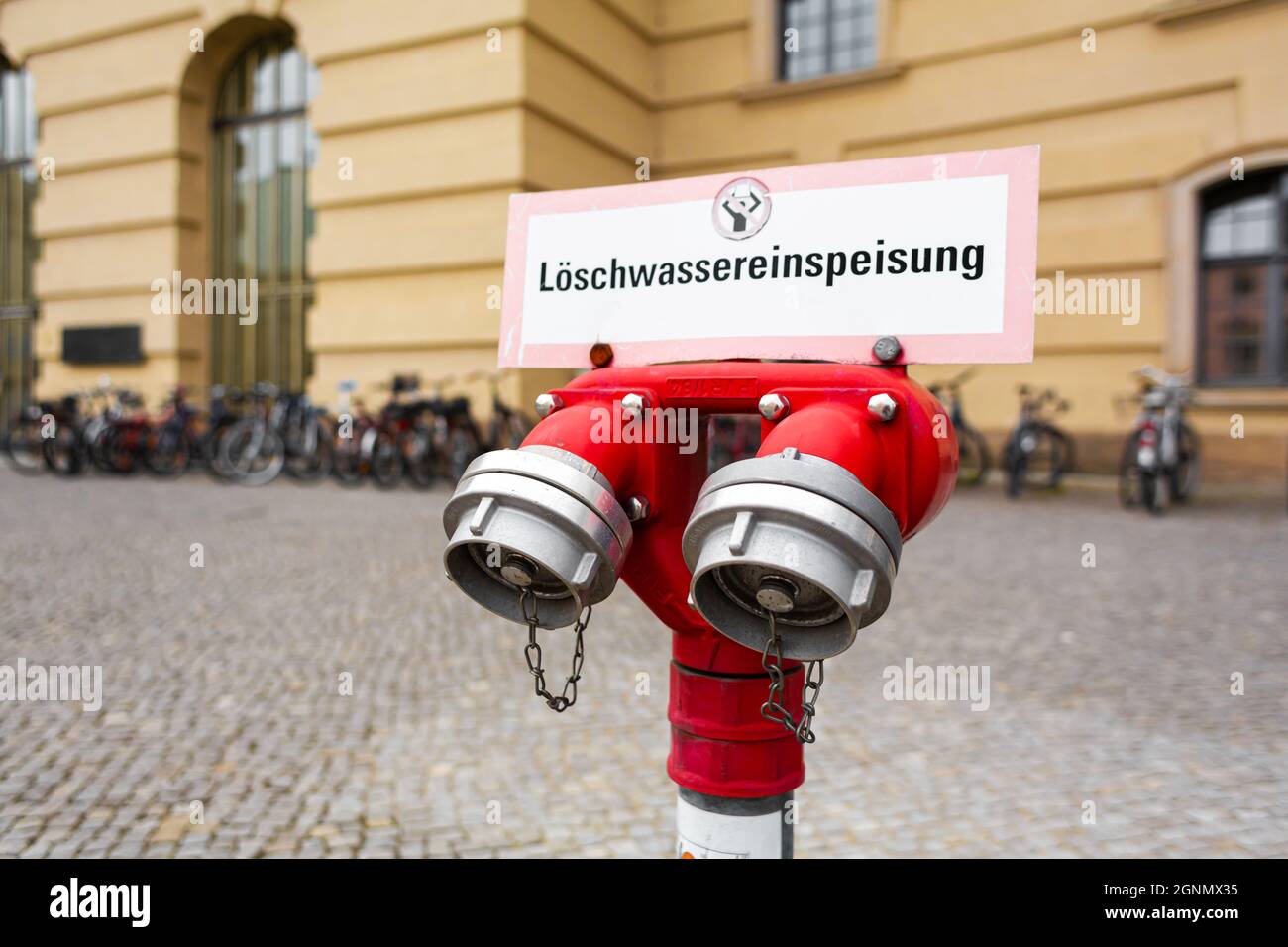 Street fire hydrant in Germany. City fire safety. Berlin, Germany - 05. ...