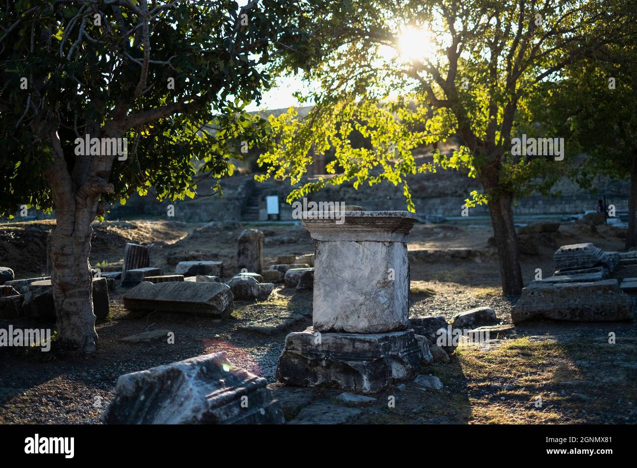 Bergama, Izmir, Turkey. 26th Sep, 2021. Asklepion is an ancient healing ...