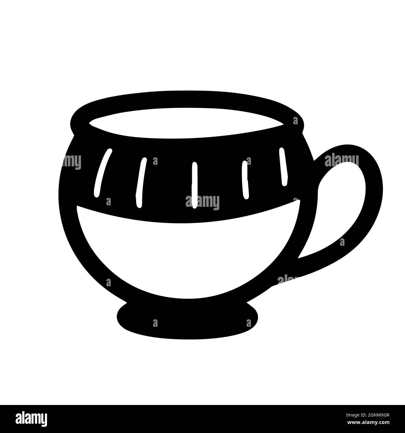 Coffee cup typography calligraphy shop promotion. Hand drawn a tea ...