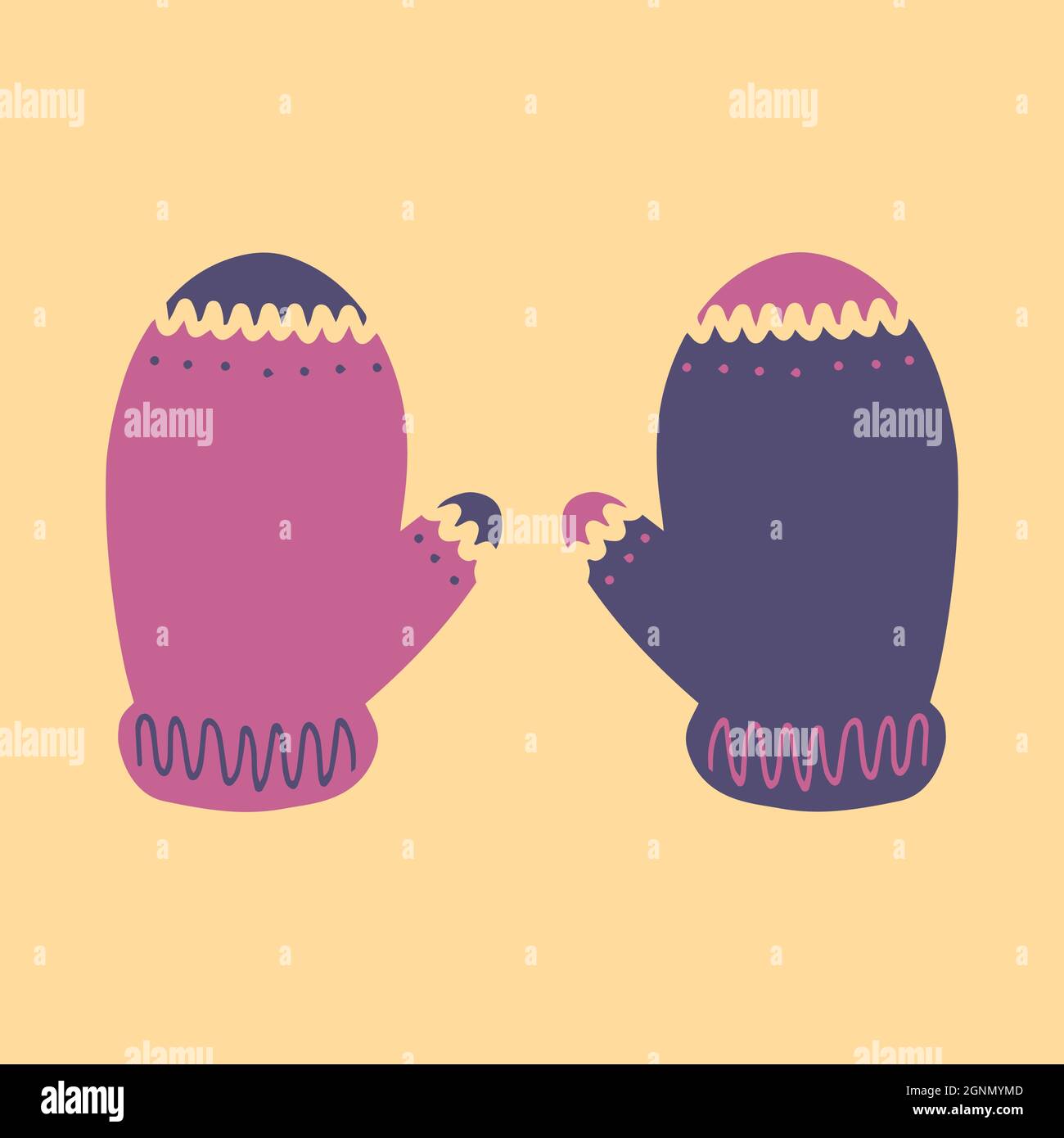 Soft pink glove Stock Vector Images - Alamy