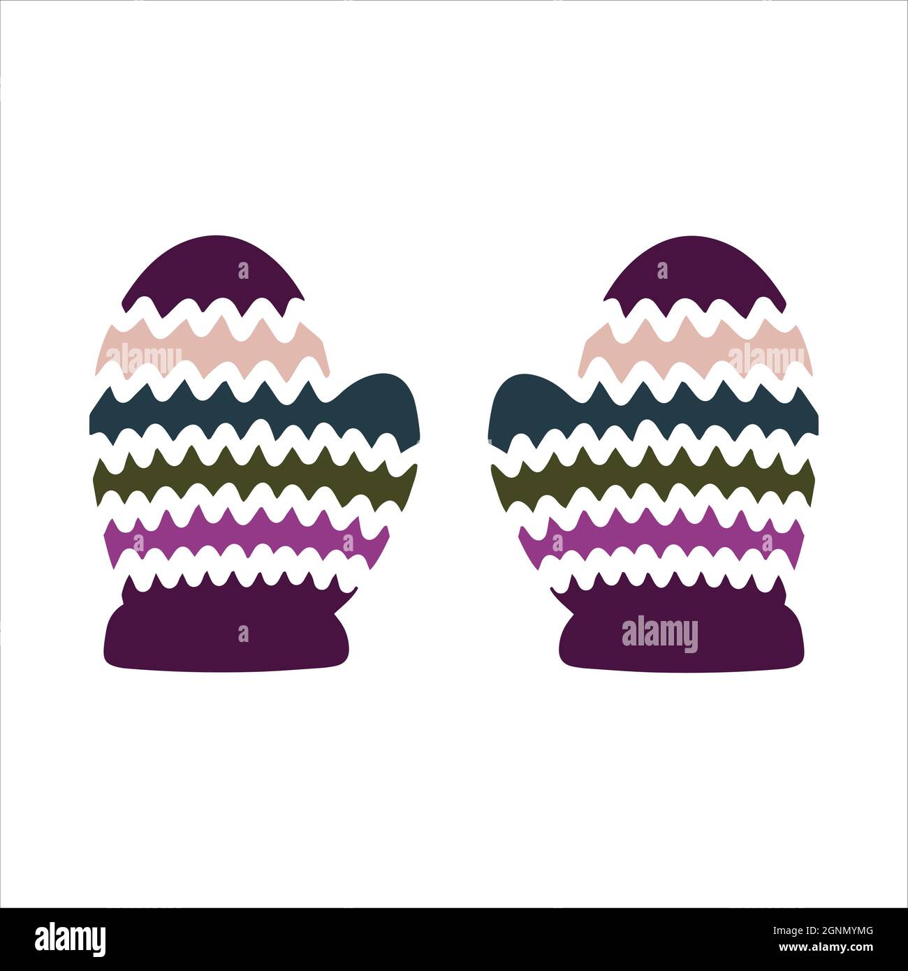 Gloves and blue colour Stock Vector Images - Alamy