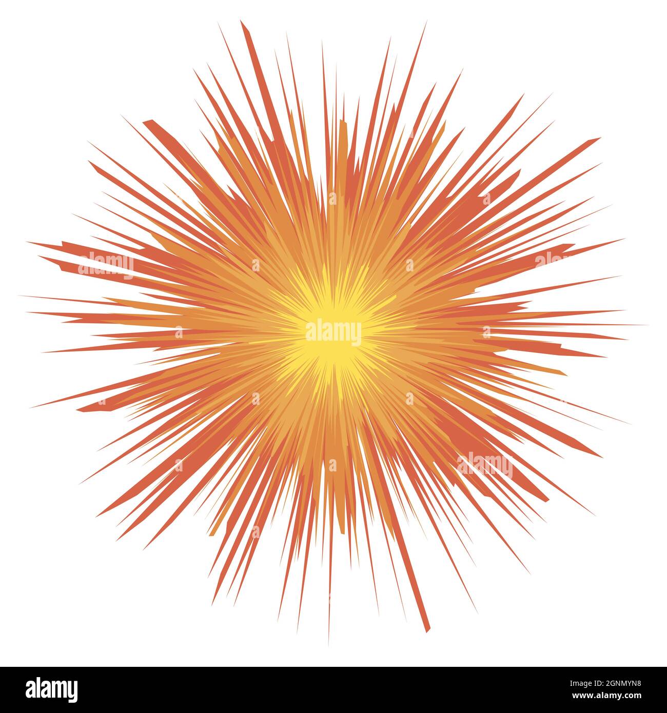 Explode Flash, Cartoon Explosion, Star Burst Isolated on White Background Stock Vector Image ...