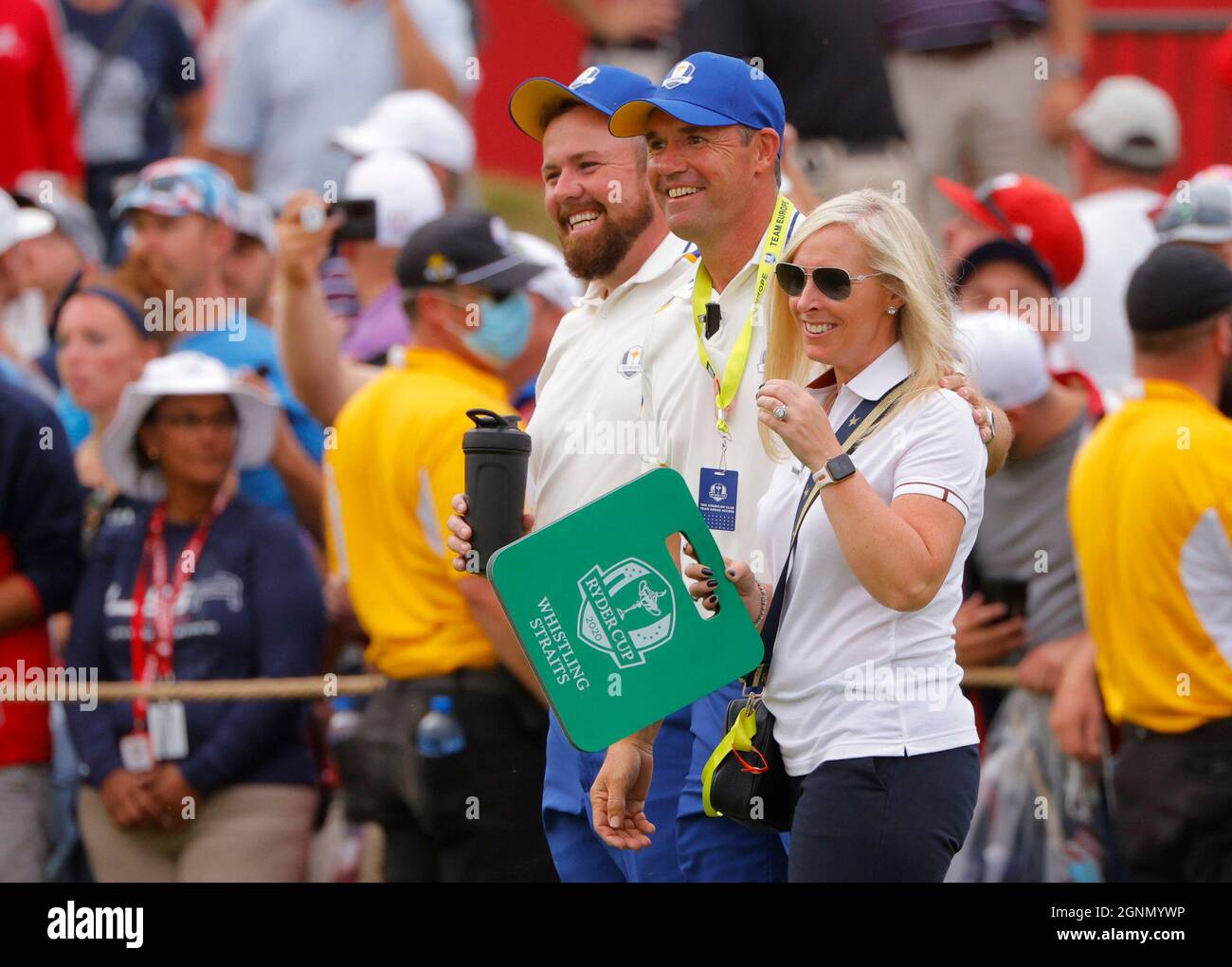Padraig harrington with his wife caroline hi-res stock photography and ...