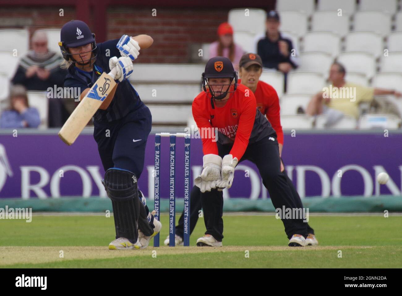 Northampton, England, 25 September 2021. Sterre Kalis batting for ...