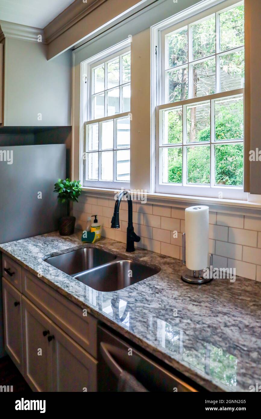 Granite Window Sill In Kitchen