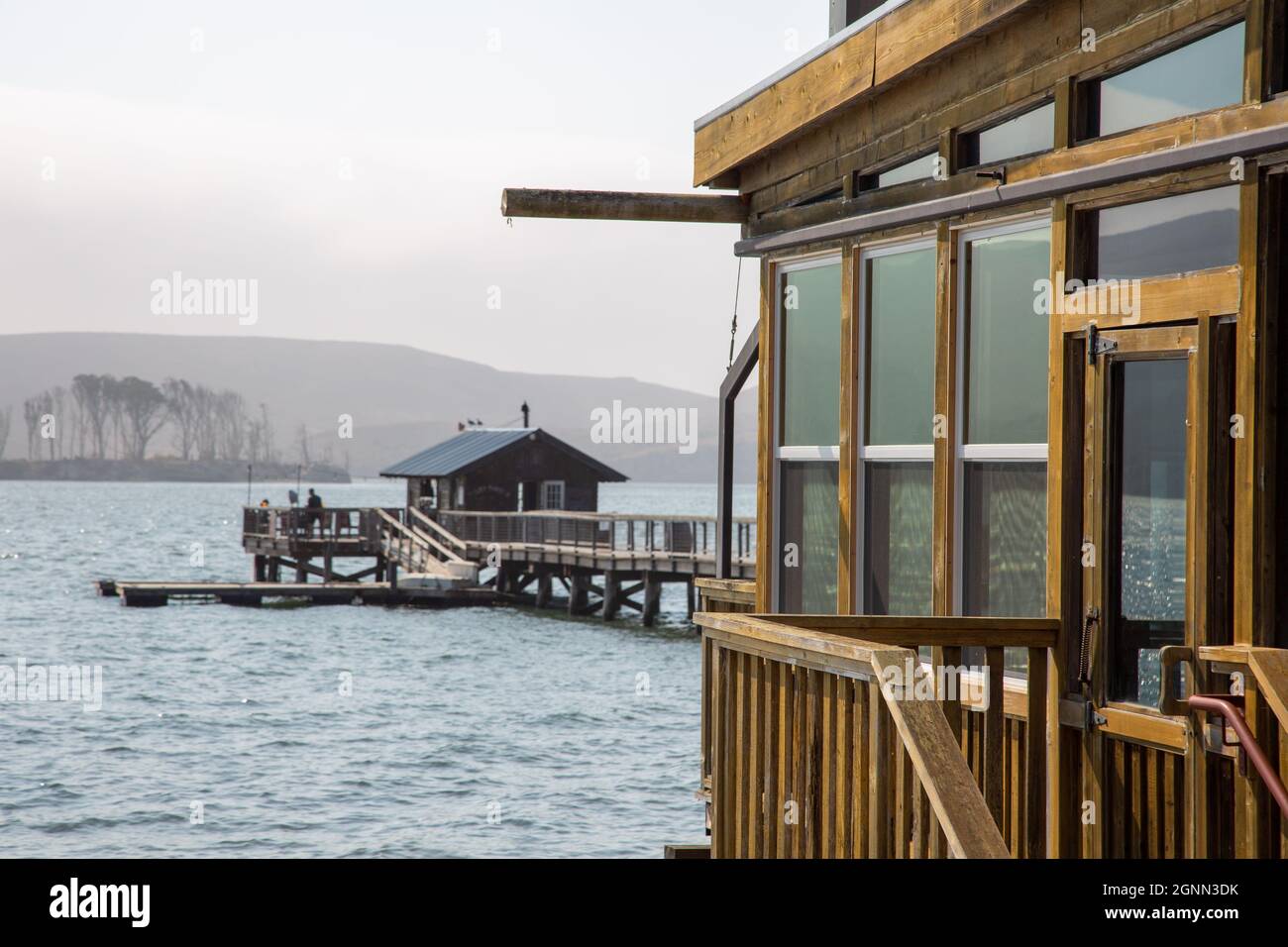 Lakeside on Tomales Bay in Marshall, California Stock Photo - Alamy