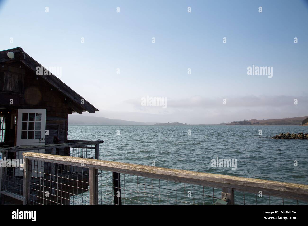Lakeside on Tomales Bay in Marshall, California Stock Photo - Alamy