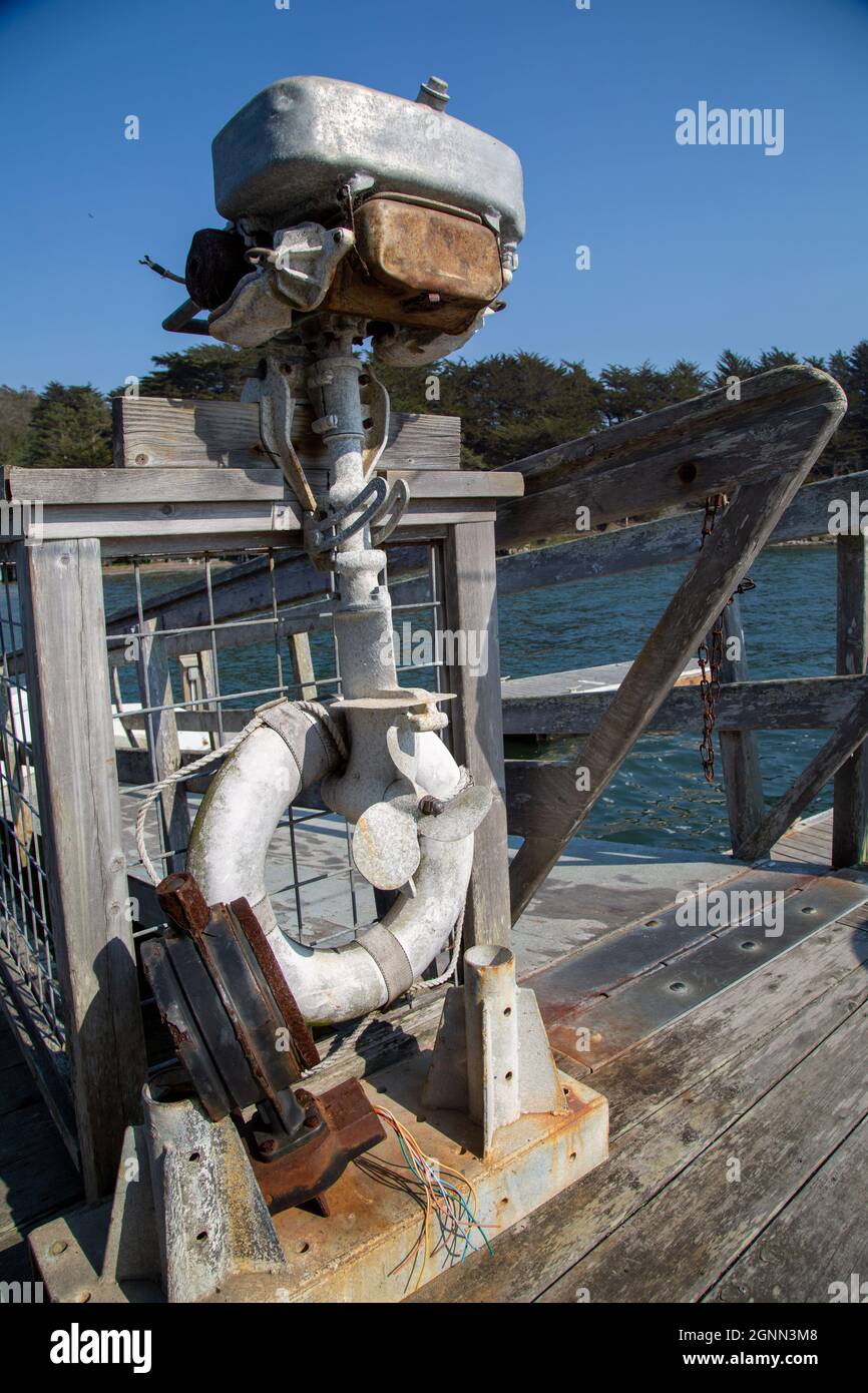 Lakeside on Tomales Bay in Marshall, California Stock Photo - Alamy