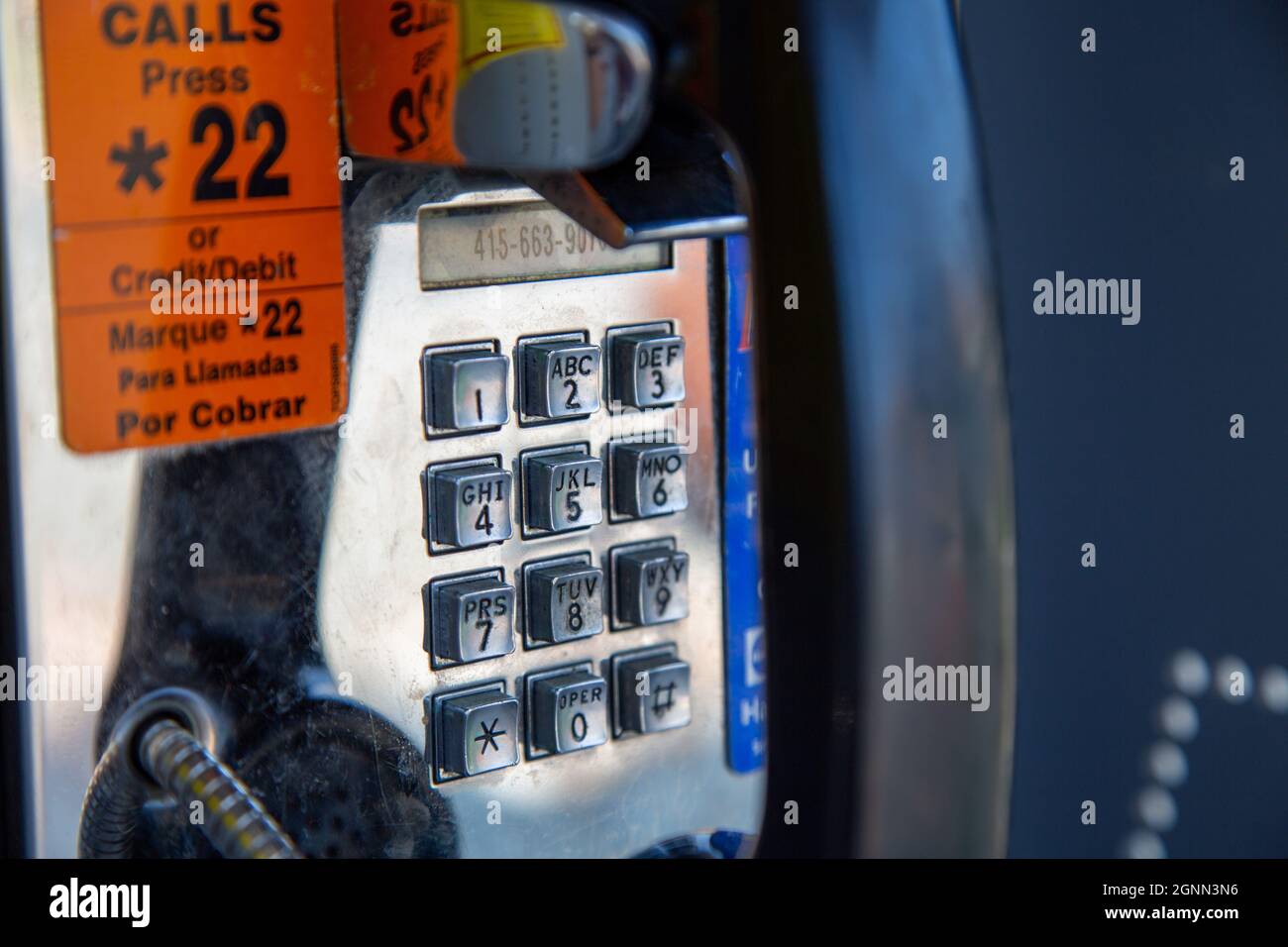 old vintage phone booth Stock Photo - Alamy