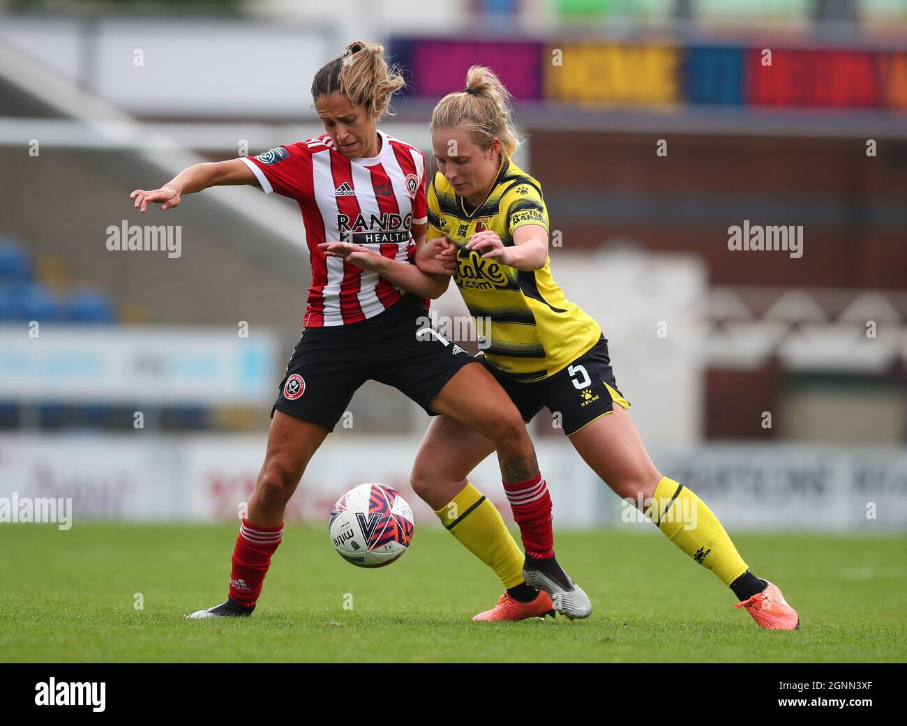 Chesterfield, England, 26th September 2021. Courtney Sweetman-Kirk of ...