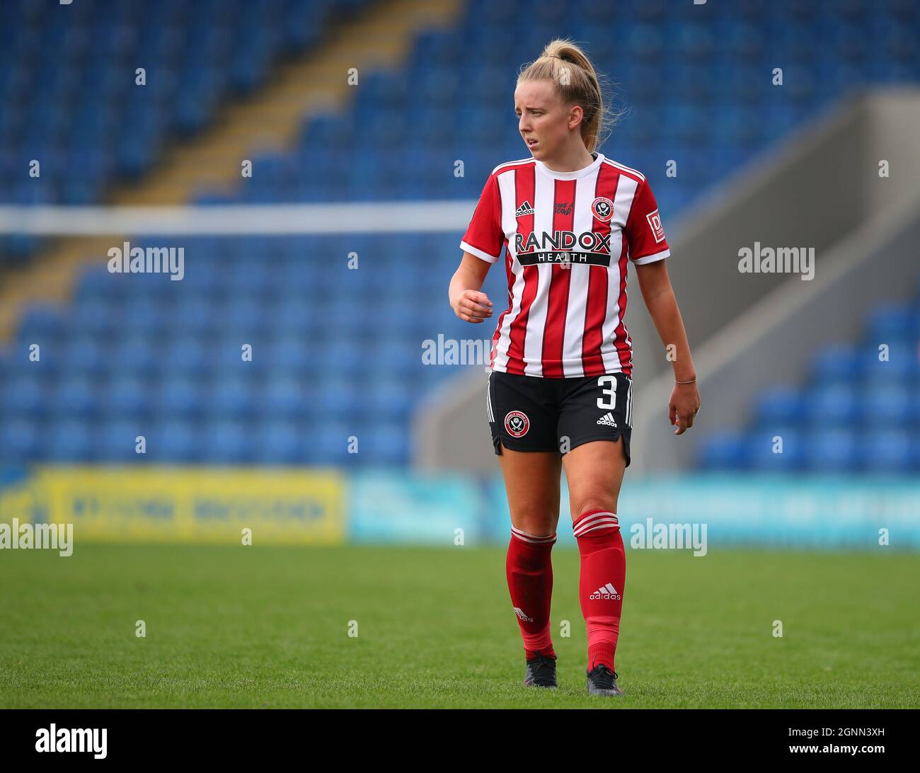 Chesterfield, England, 26th September 2021. Charlotte Newsham of ...