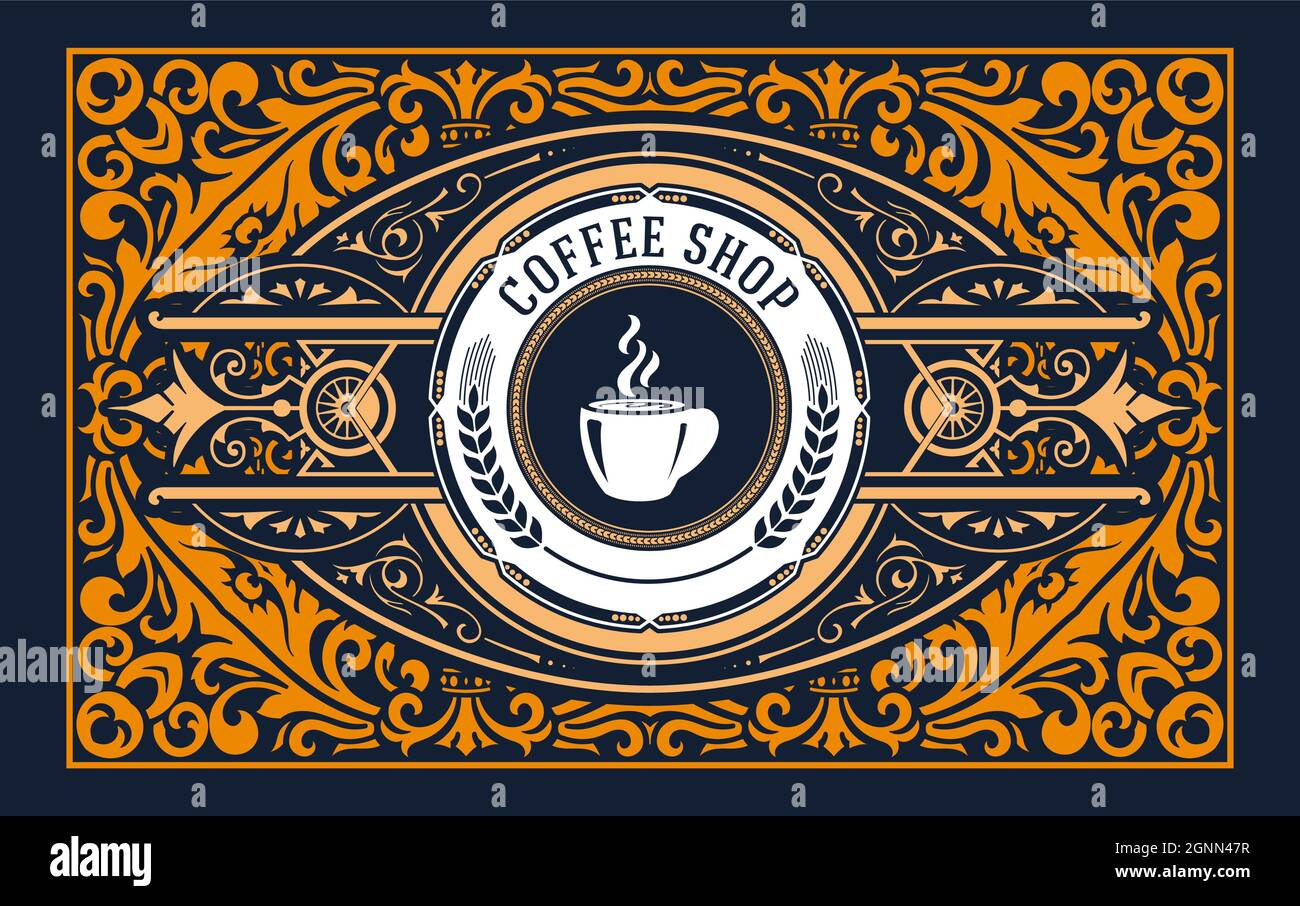 Vector, Coffee Shop label for cafe business Stock Vector Image & Art ...