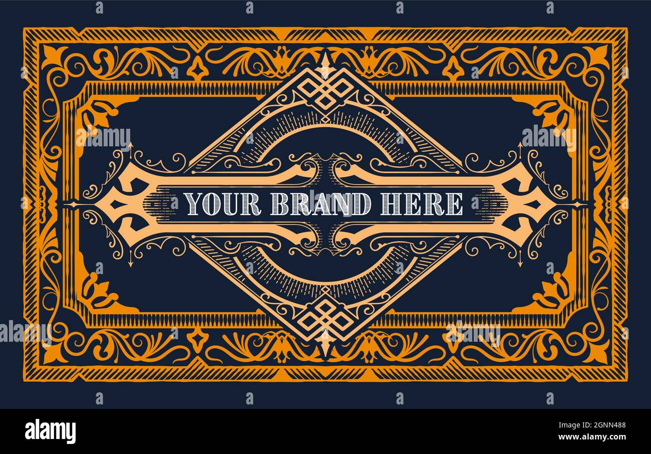 Western card with vintage style Stock Vector Image & Art - Alamy