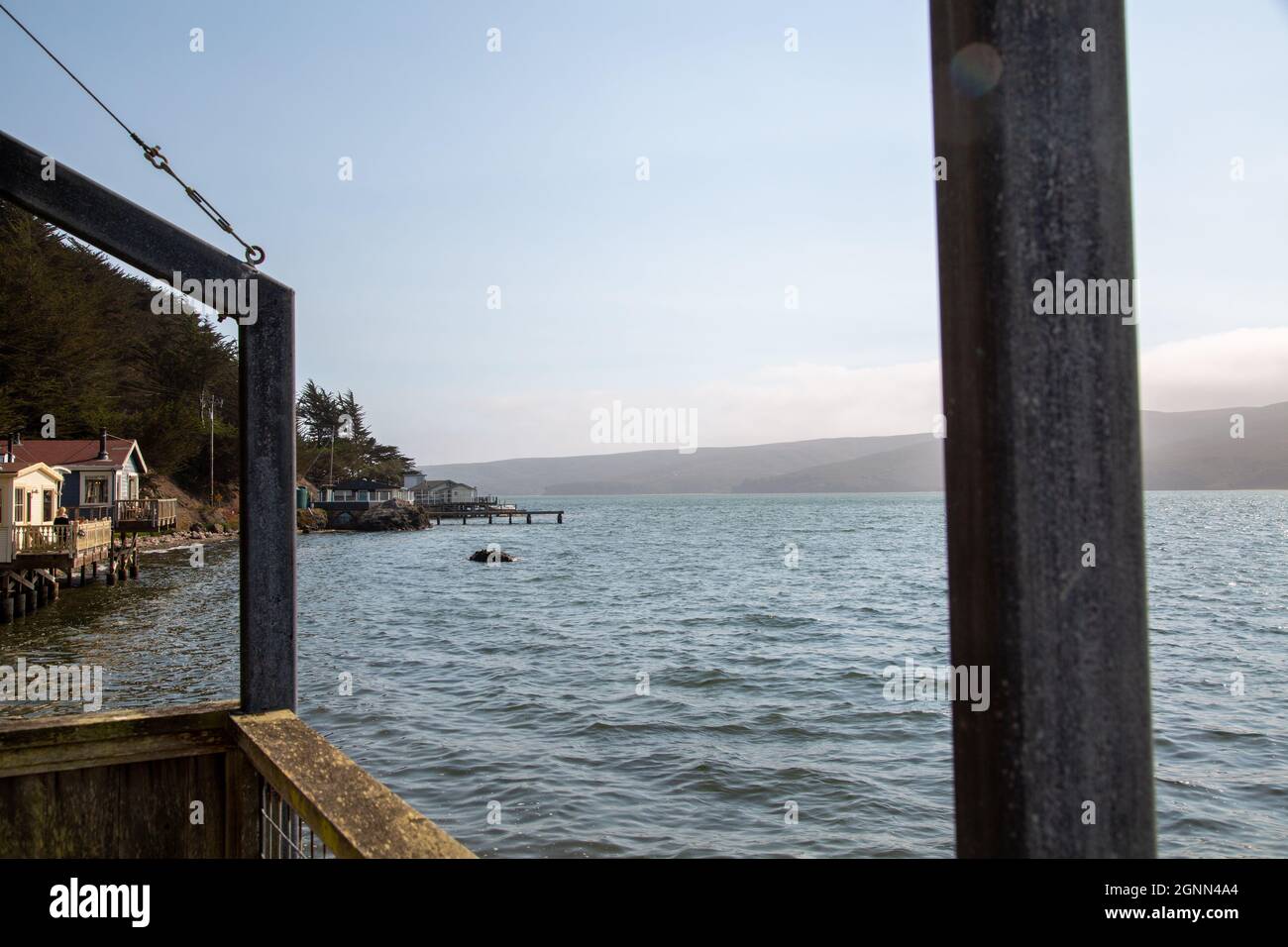 Lakeside on Tomales Bay in Marshall, California Stock Photo - Alamy
