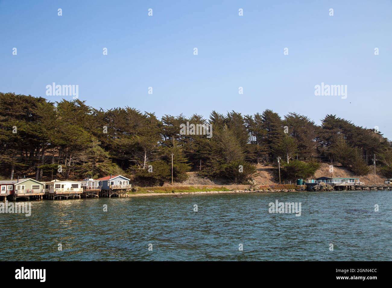 Lakeside on Tomales Bay in Marshall, California Stock Photo - Alamy