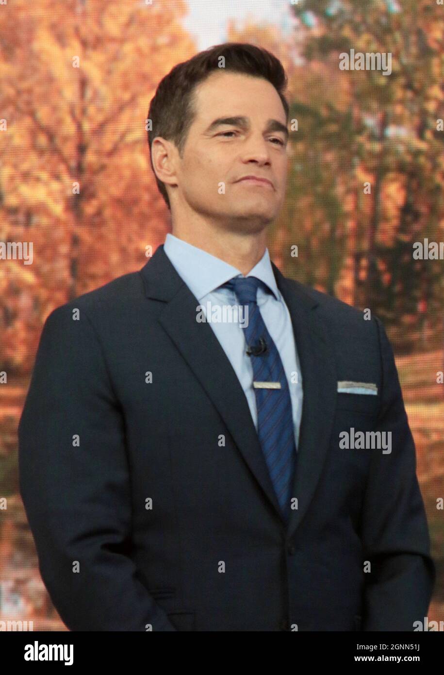 New York, NY, USA. 26th Sep, 2021. Rob Marciano on the set of Good ...