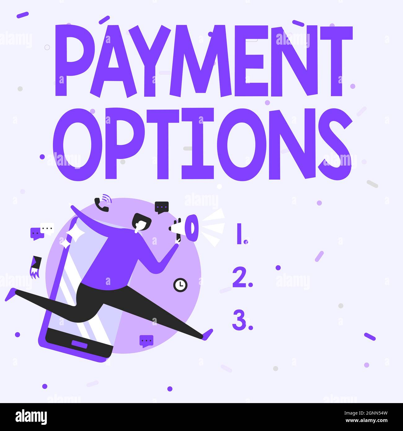 Handwriting text Payment Options. Word Written on The way of chosen to ...