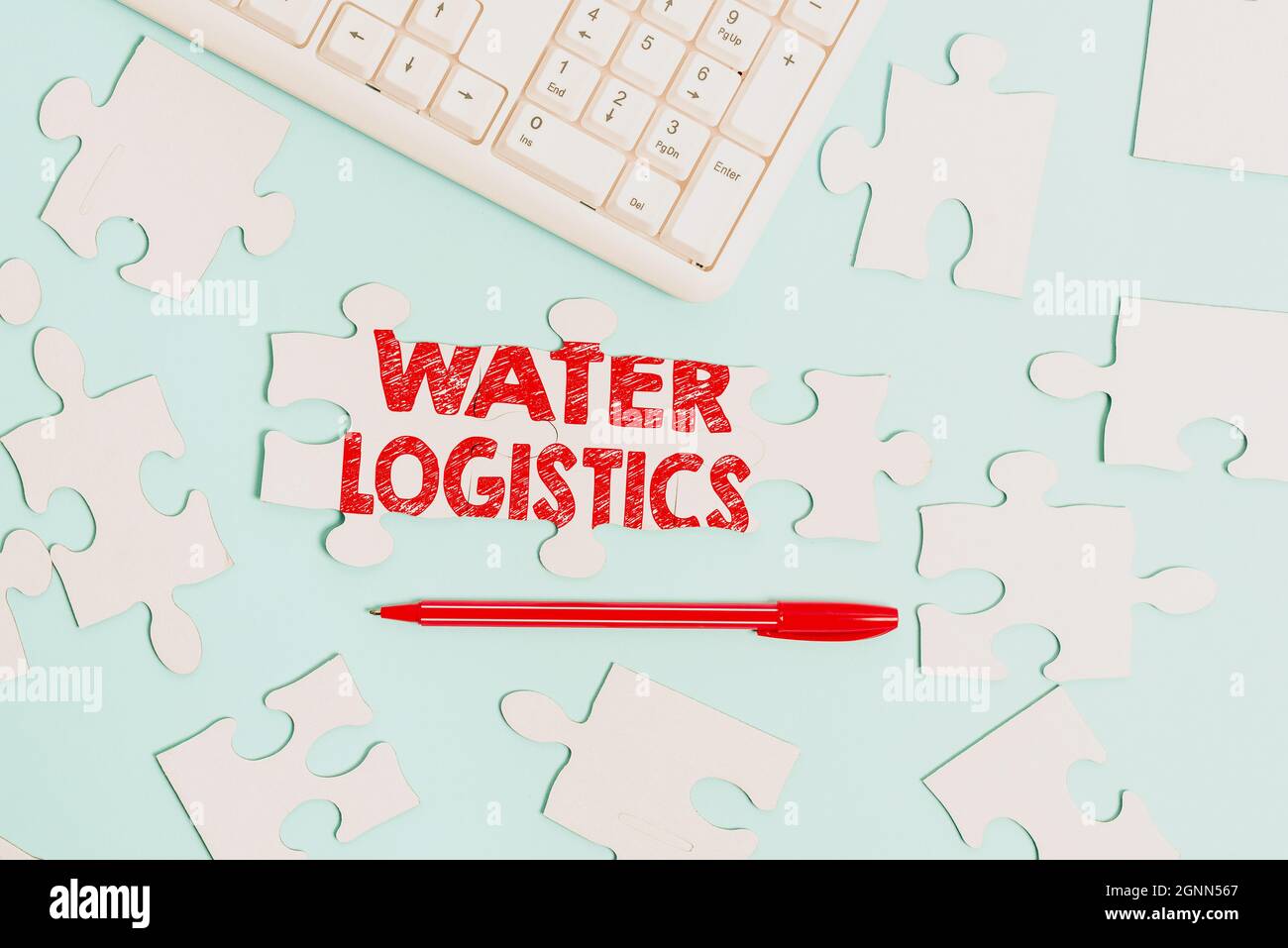 Writing displaying text Water Logistics. Business approach the ...
