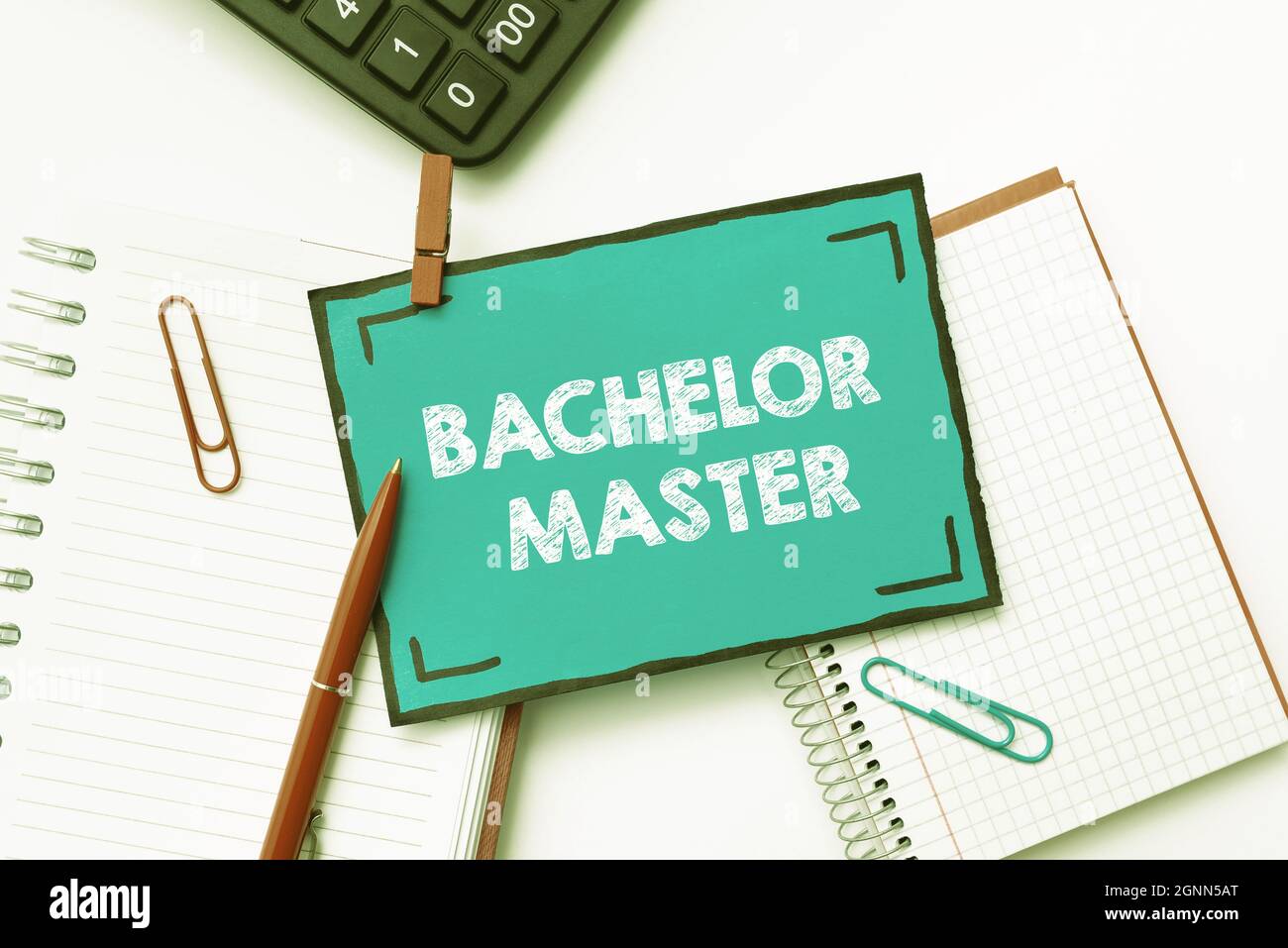 Hand writing sign Bachelor Master. Business approach An advanced degree ...