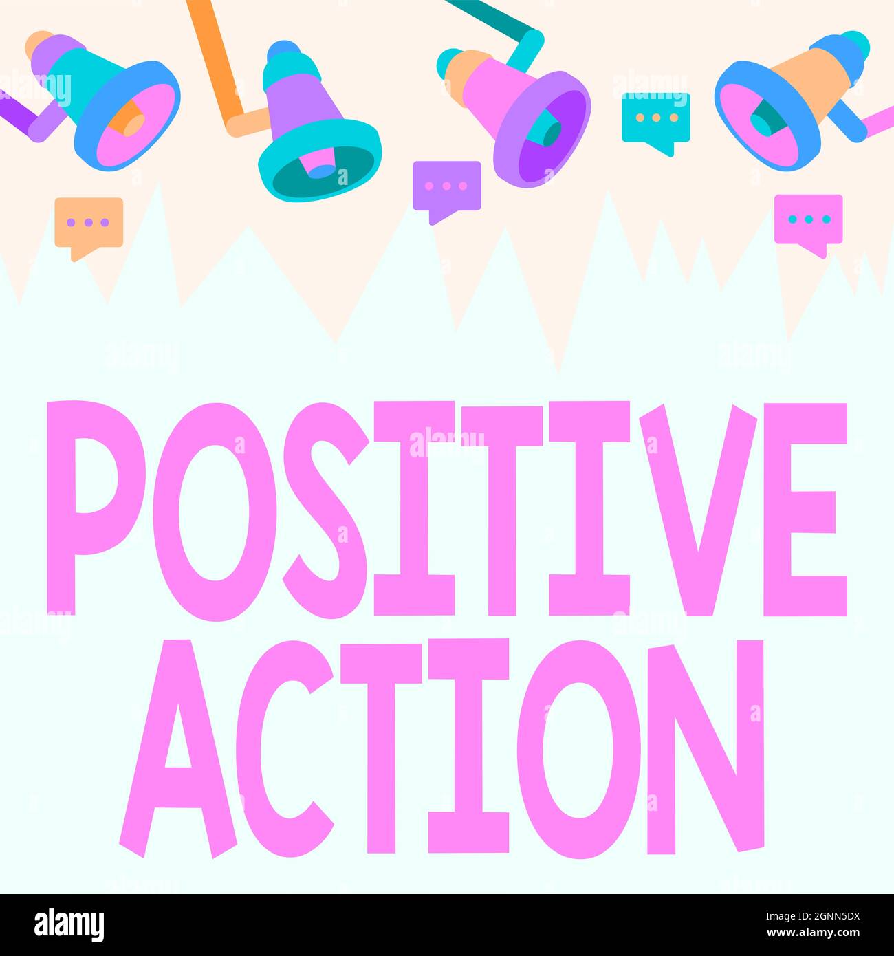 Sign displaying Positive Action. Word Written on doing good attitude ...