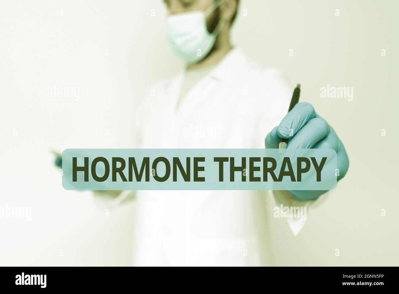 Conceptual display Hormone Therapy. Conceptual photo treatment of ...