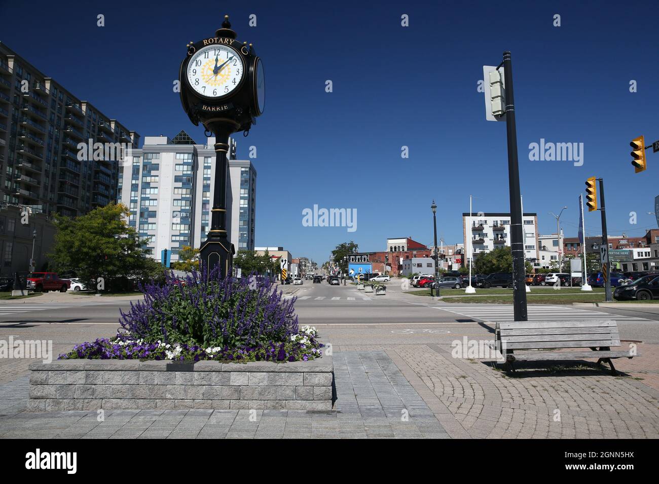 18th of September 2021, Barrie Ontario Canada. Barrie Rotary Clock on ...