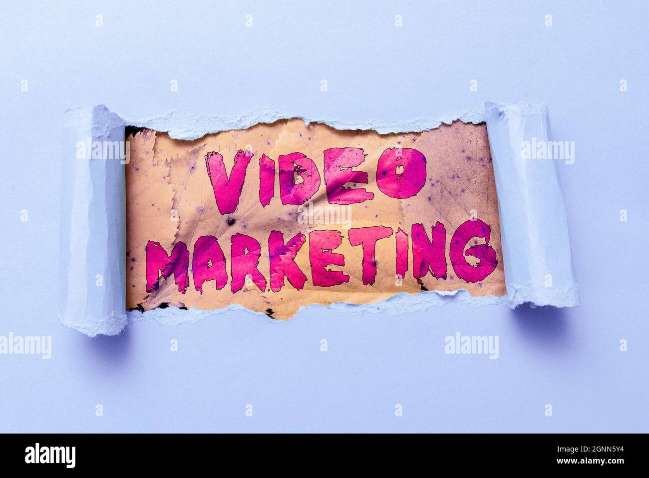 Conceptual caption Video Marketing. Business overview integrates ...