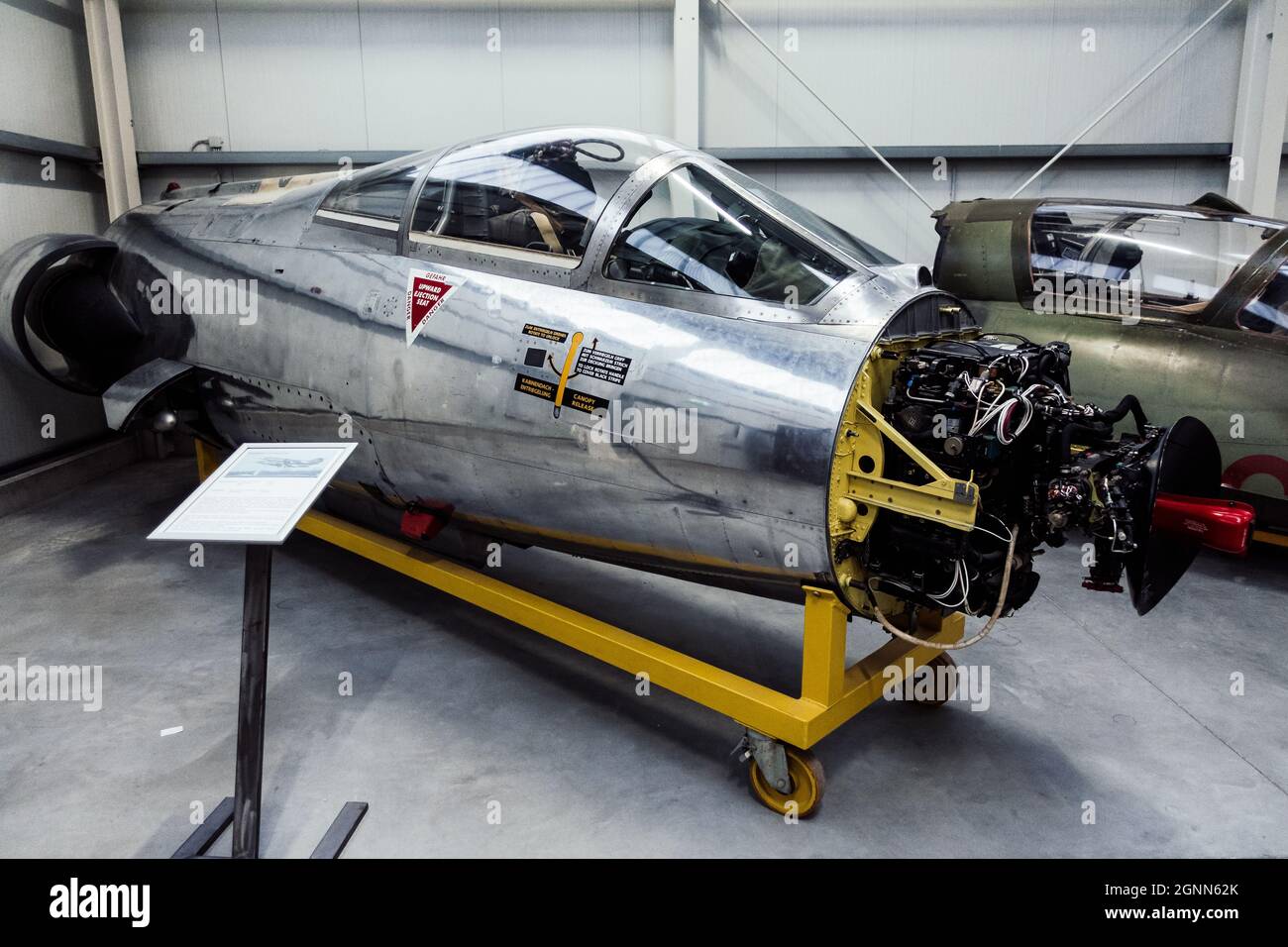 WERNIGERODE, GERMANY - Sep 12, 2021: A closeup of the cockpit section ...