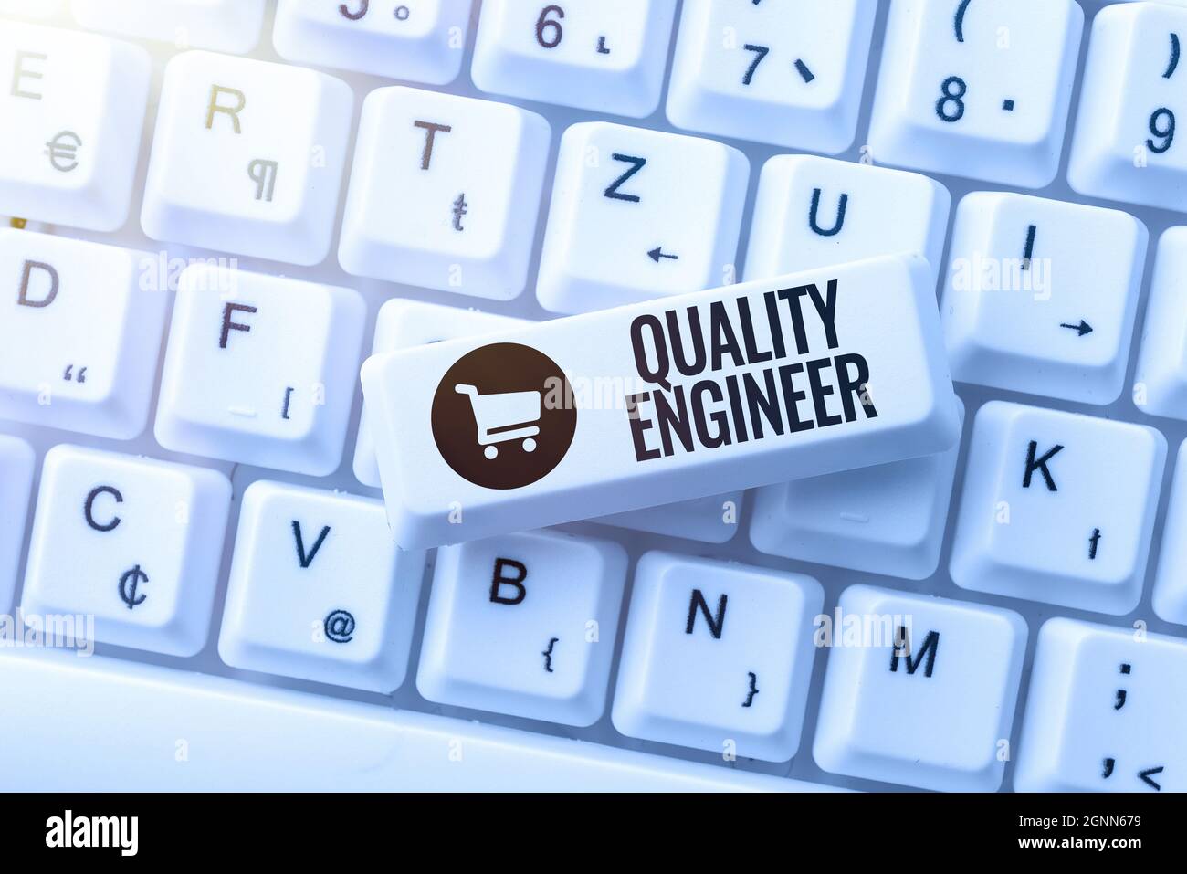 Sign displaying Quality Engineer. Word Written on ensure the overall ...