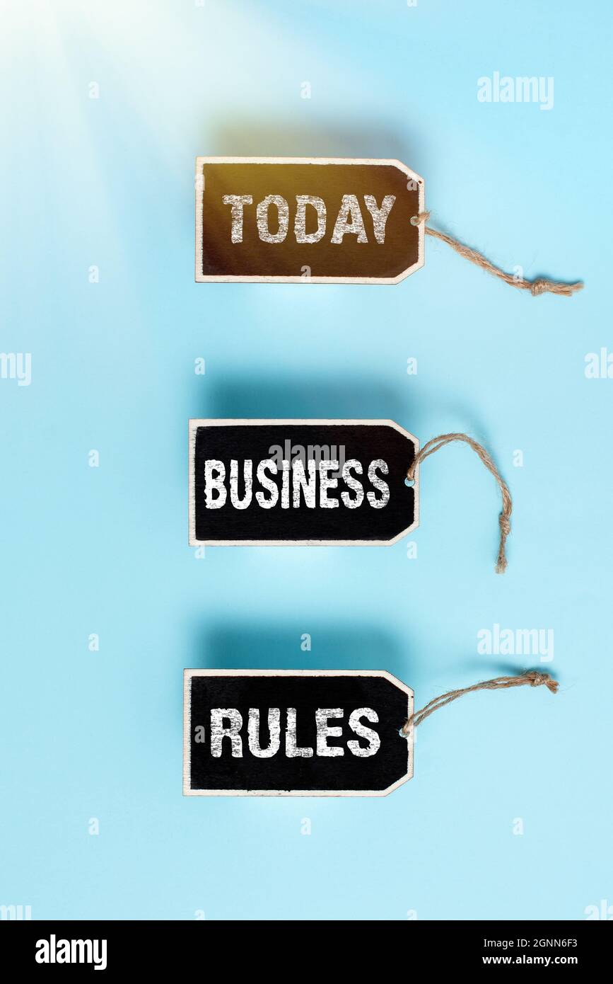 Text caption presenting Business Rules. Business approach a specific ...