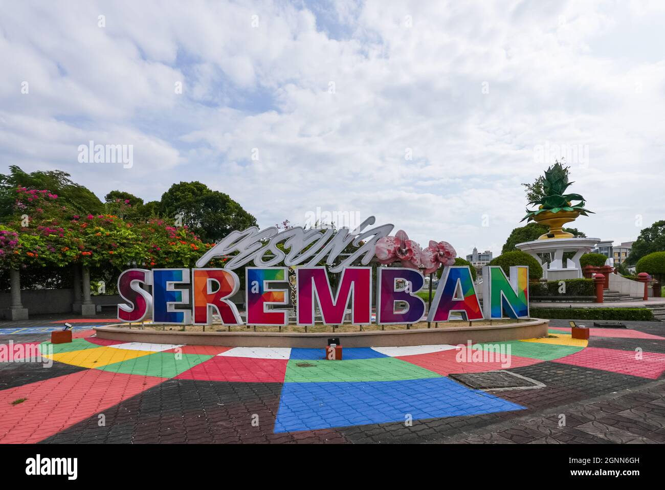 Seremban, Malaysia - 26th September 2021 : The sign "Pesona Seremban ...