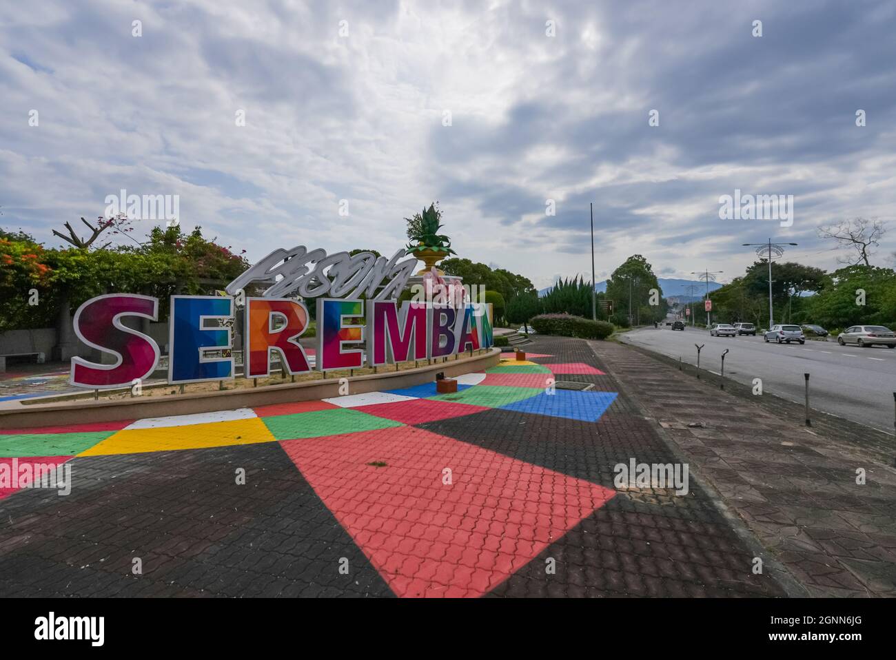 Seremban, Malaysia - 26th September 2021 : The sign "Pesona Seremban ...