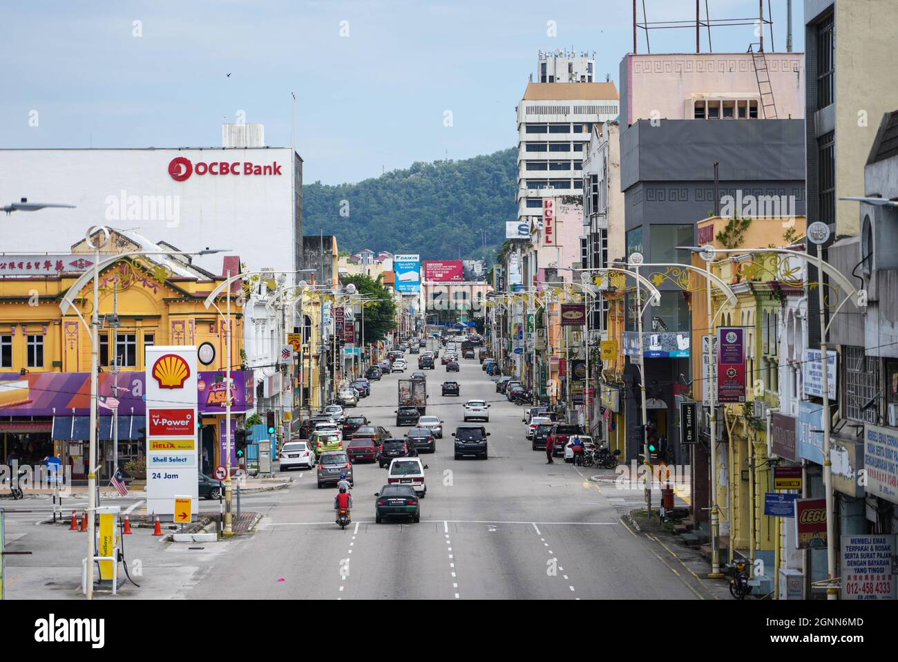 Seremban, Malaysia - 26th September 2021 : Busy street in Seremban town ...
