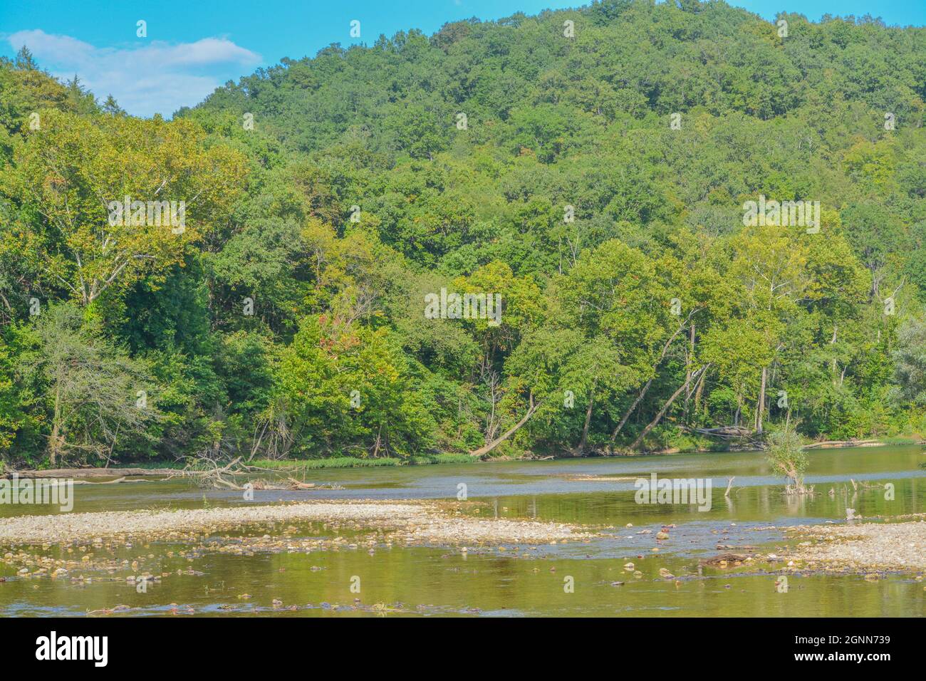 The Current River flows through the Mountains of Ozark National Scenic ...