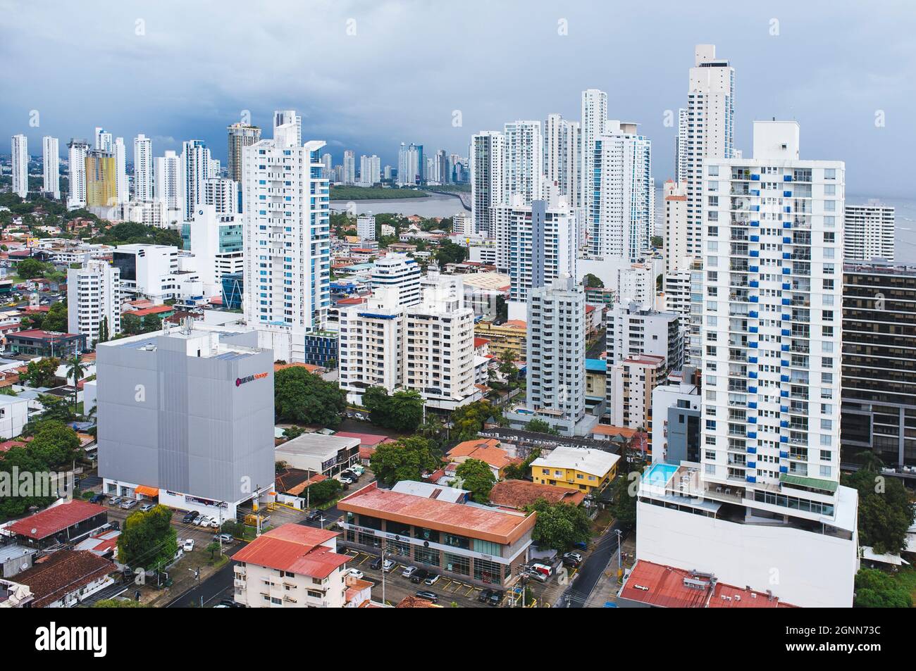 Tall residential buildings in Panama City capital of Panama Stock Photo ...