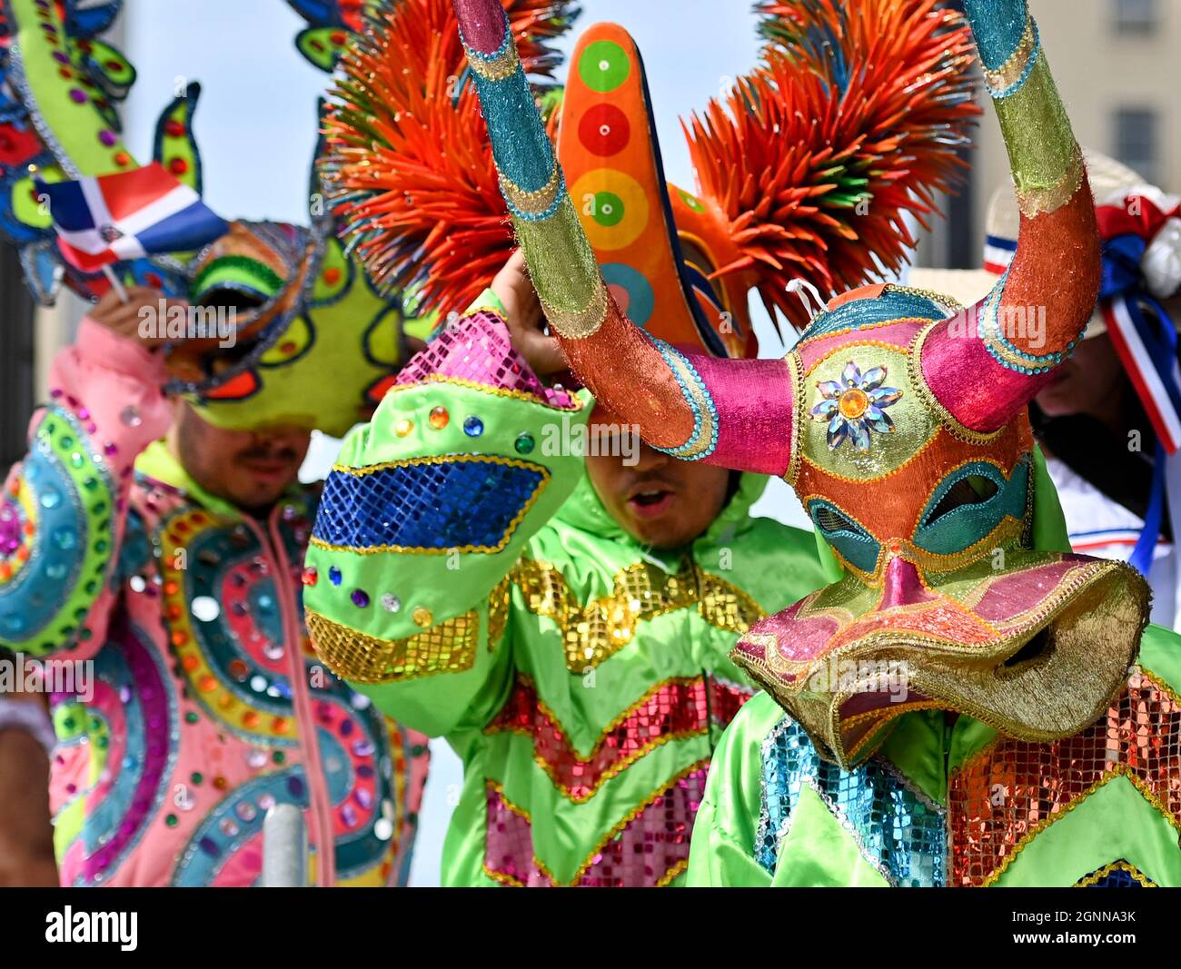 Devil dancers parade hi-res stock photography and images - Alamy