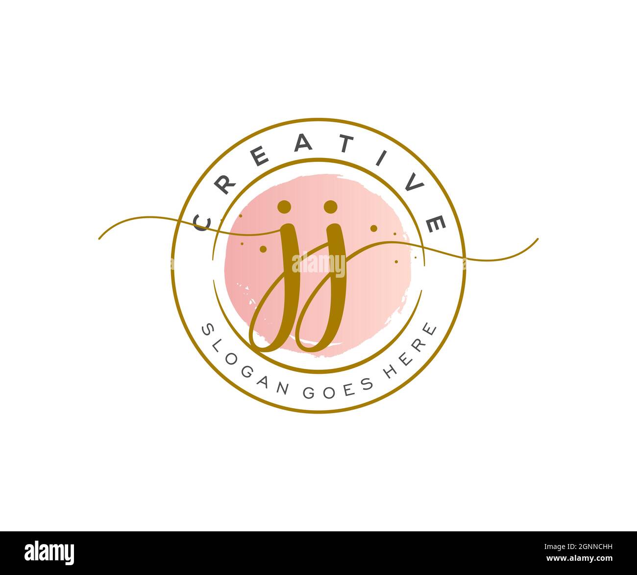 JJ Feminine logo beauty monogram and elegant logo design, handwriting ...