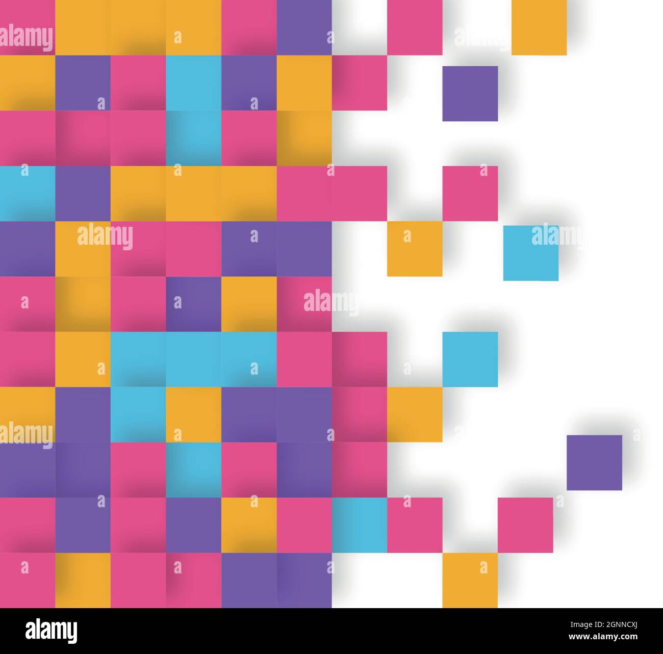Abstract light background with many multicolored squares - Vector ...