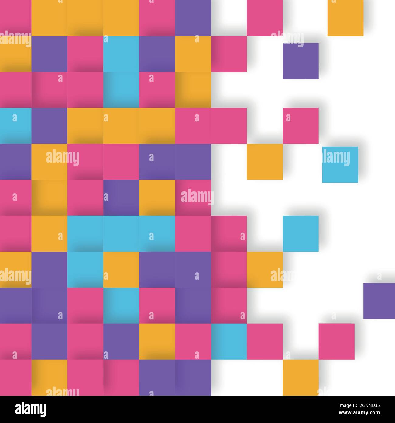 Abstract light background with many multicolored squares - Vector ...