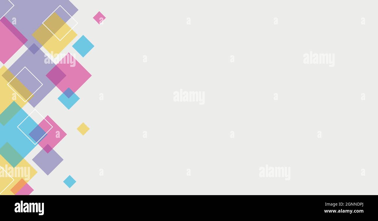 Abstract light background with many multicolored squares - Vector ...