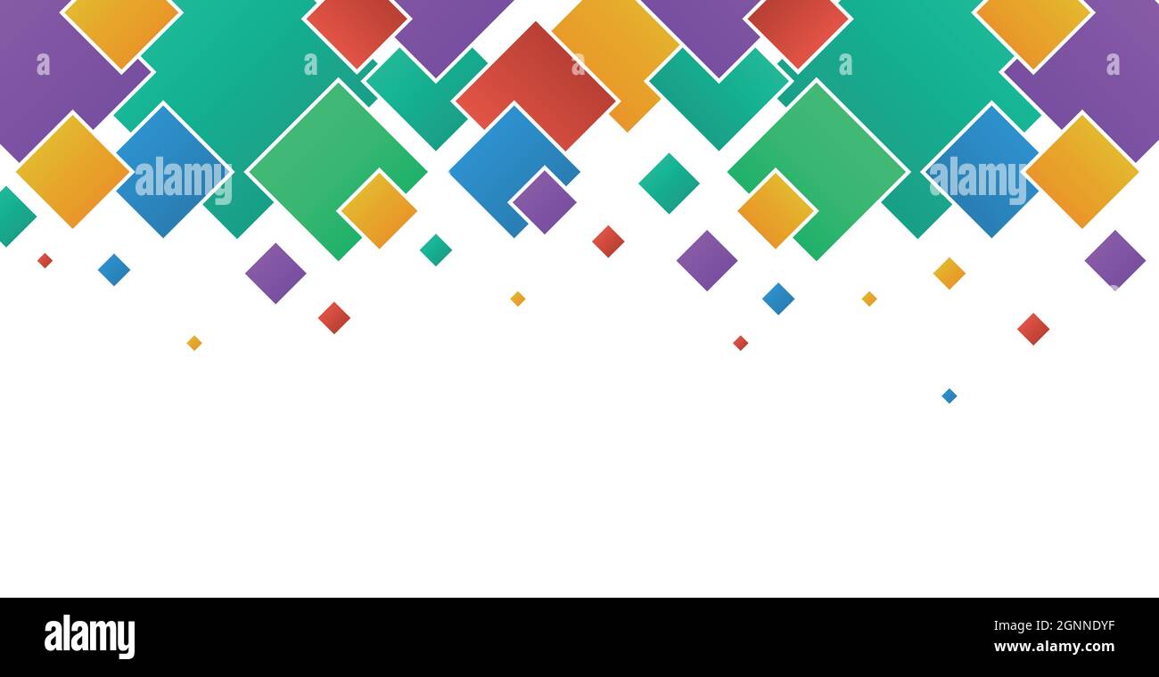 Abstract light background with many multicolored squares - Vector ...