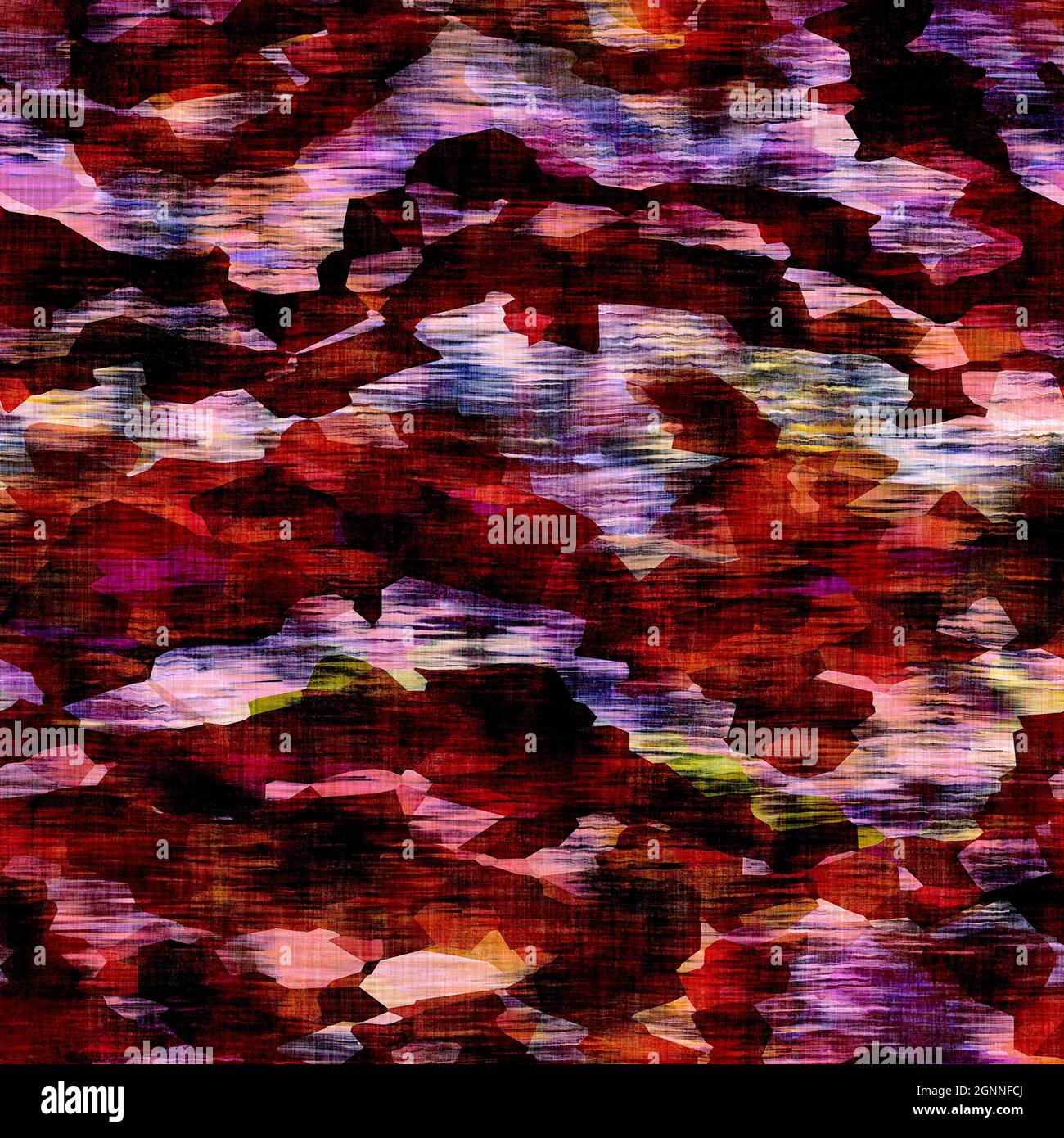 Funky camouflage space dyed style texture material. Seamless colorful ...