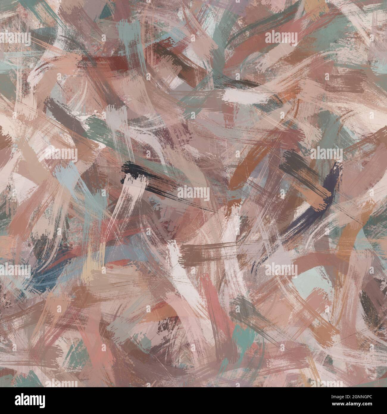 Seamless random faux digital paint stroke pattern print Stock Photo - Alamy