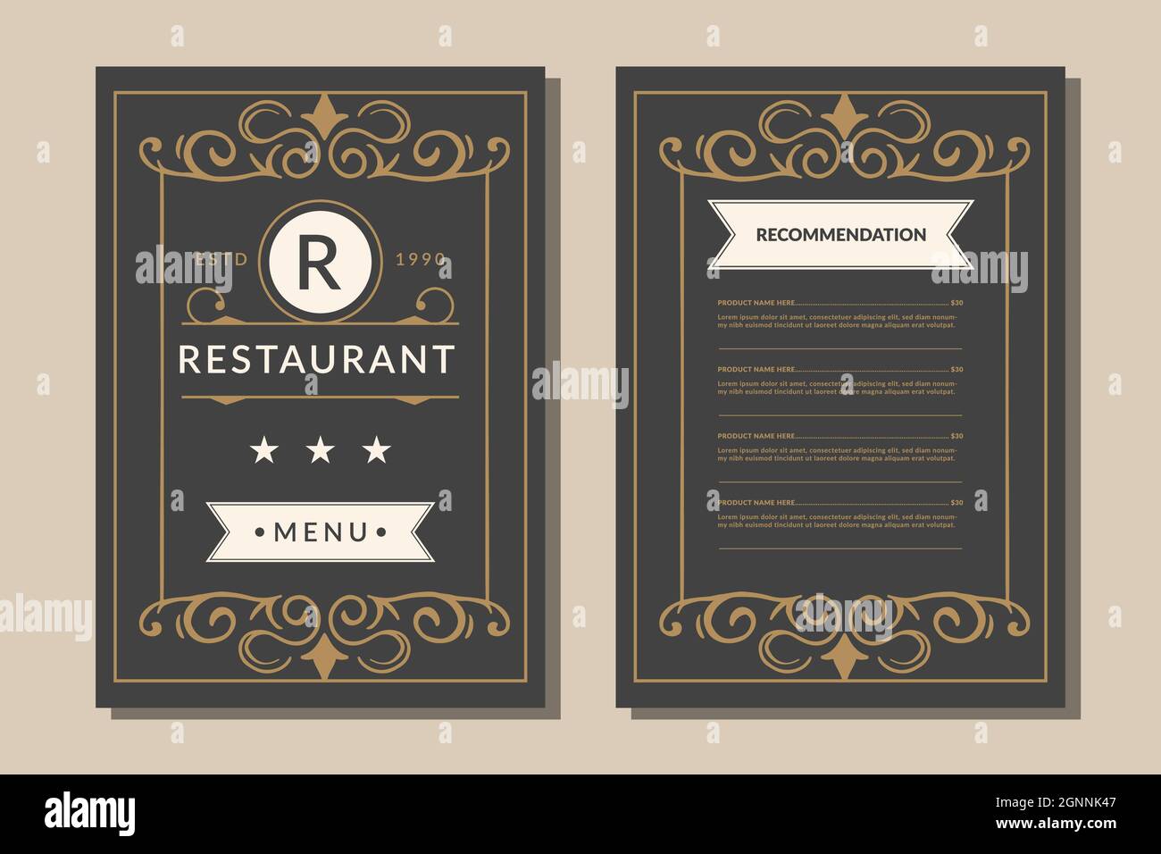 Restaurant Menu Border Design Template - Design Talk