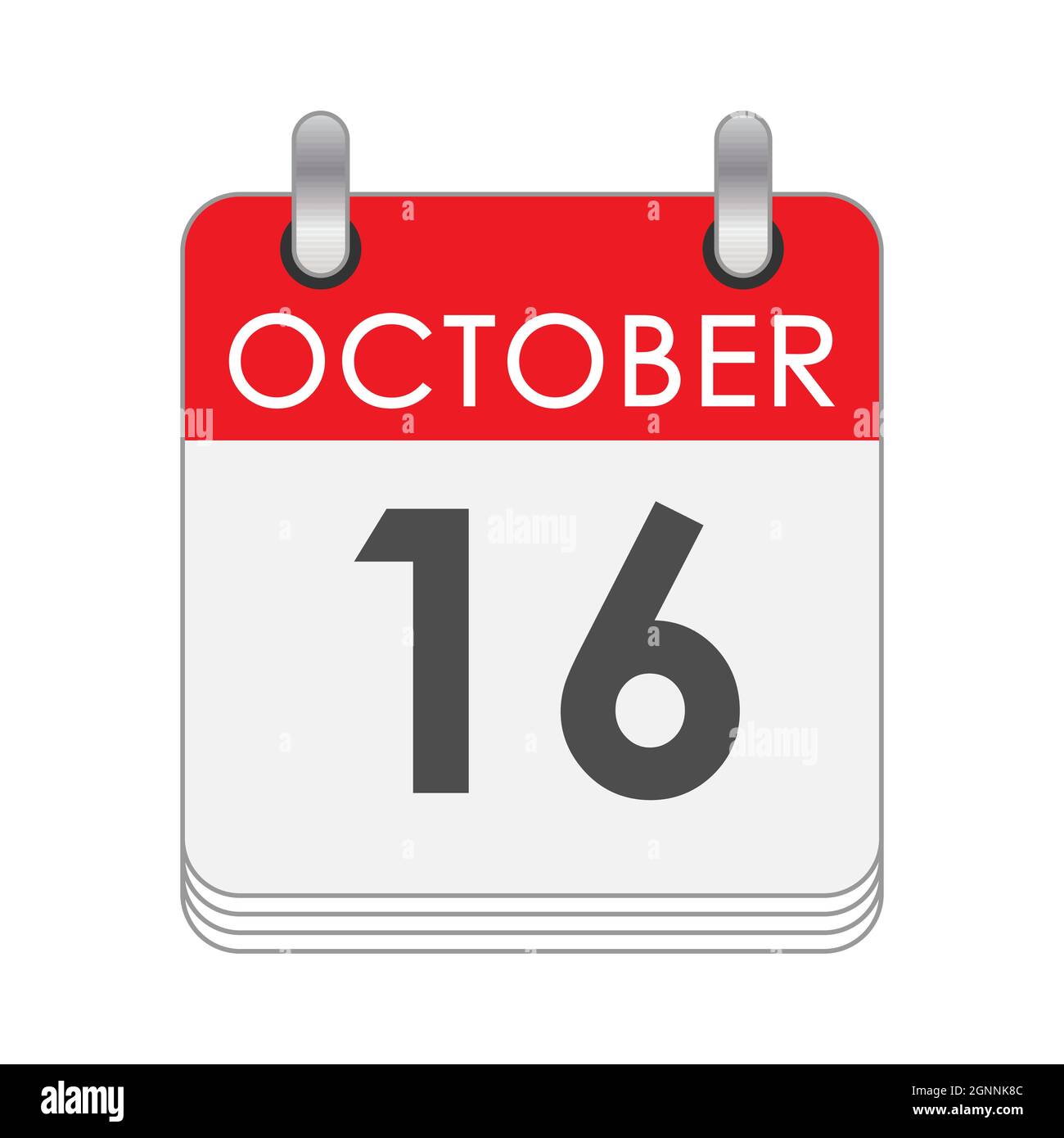 16 october calendar icon hi-res stock photography and images - Alamy