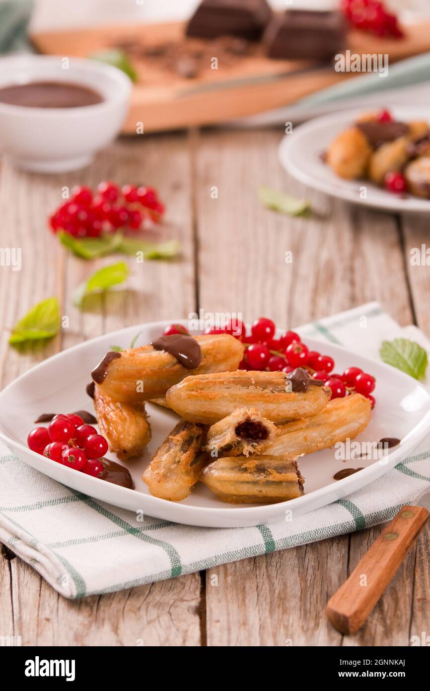 Mini churros hi-res stock photography and images - Alamy