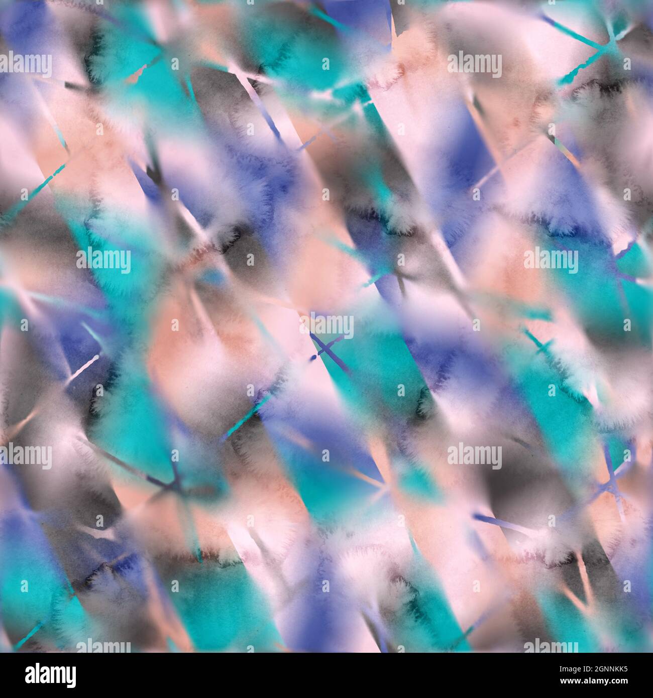 Seamless watercolor wash painting pattern swatch for surface print ...