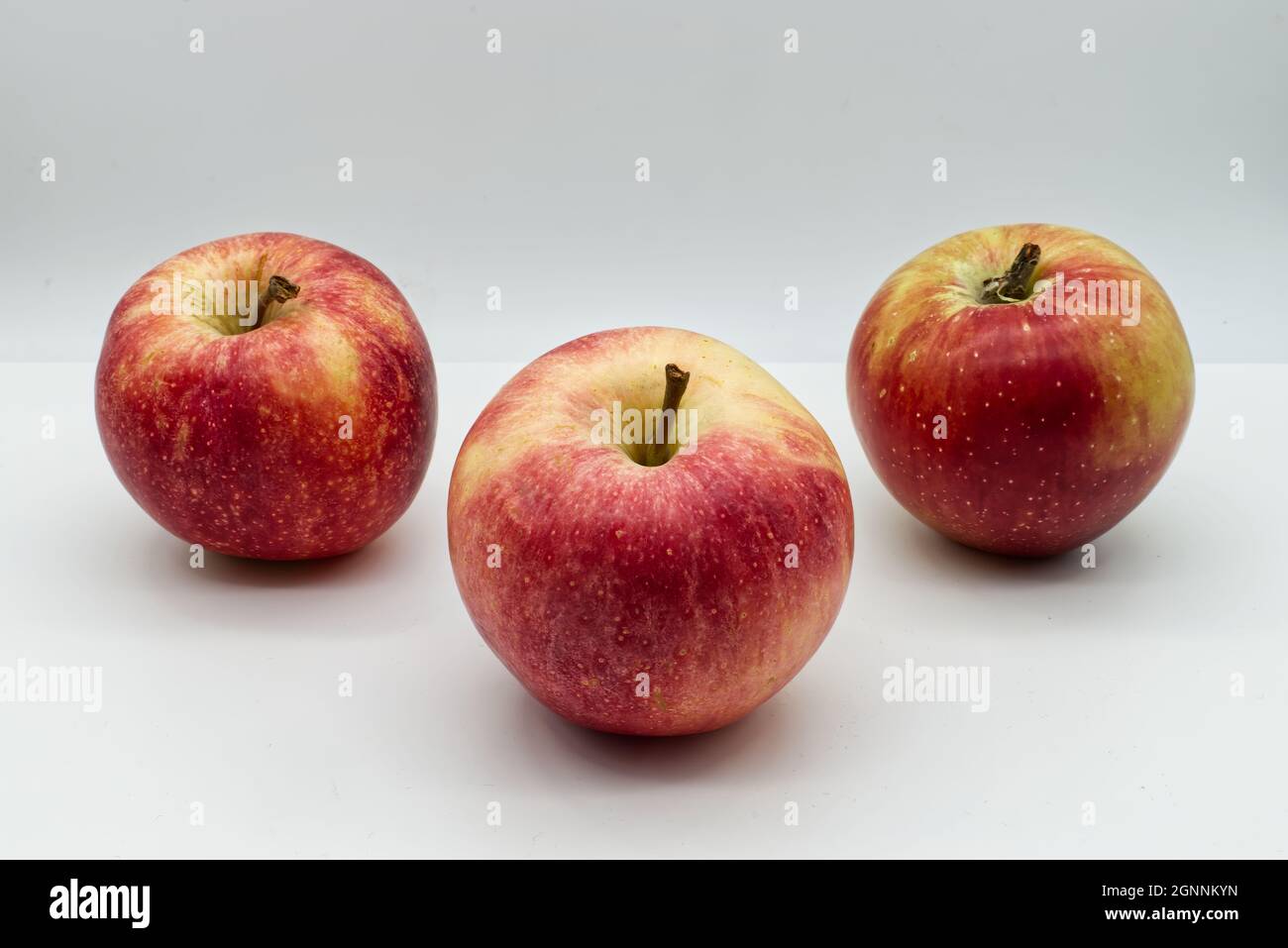 Fresh "Sweet Tango" Apples cultivar isolated on white background Stock ...